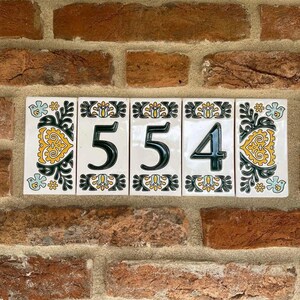 Ceramic House Numbers, Outdoor Address Numbers, Custom Color Decorative ...