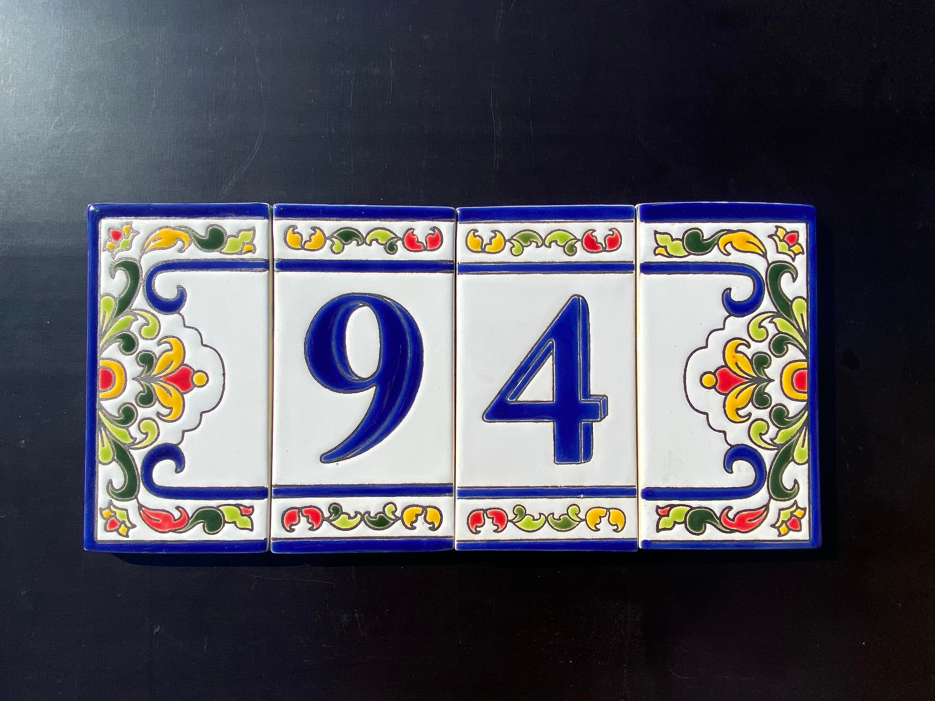 Ceramic House Numbers, Outdoor Address Numbers, Custom Color Decorative ...