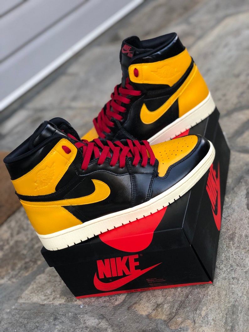 Air Jordan 1 “bumble Bee” Retro High Custom - Etsy
