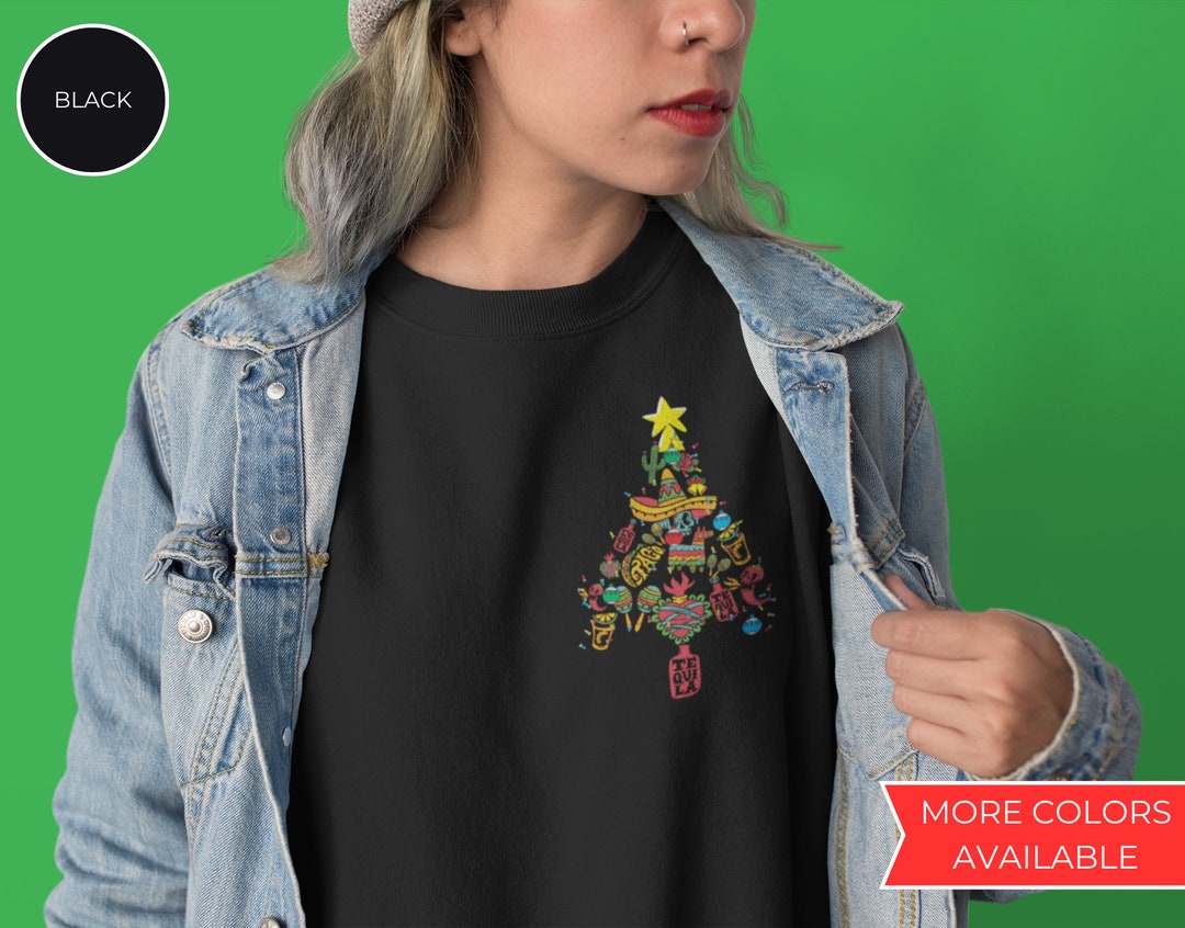 Mexican Christmas Tree, Mexican Christmas Sweater, Latina Christmas ...
