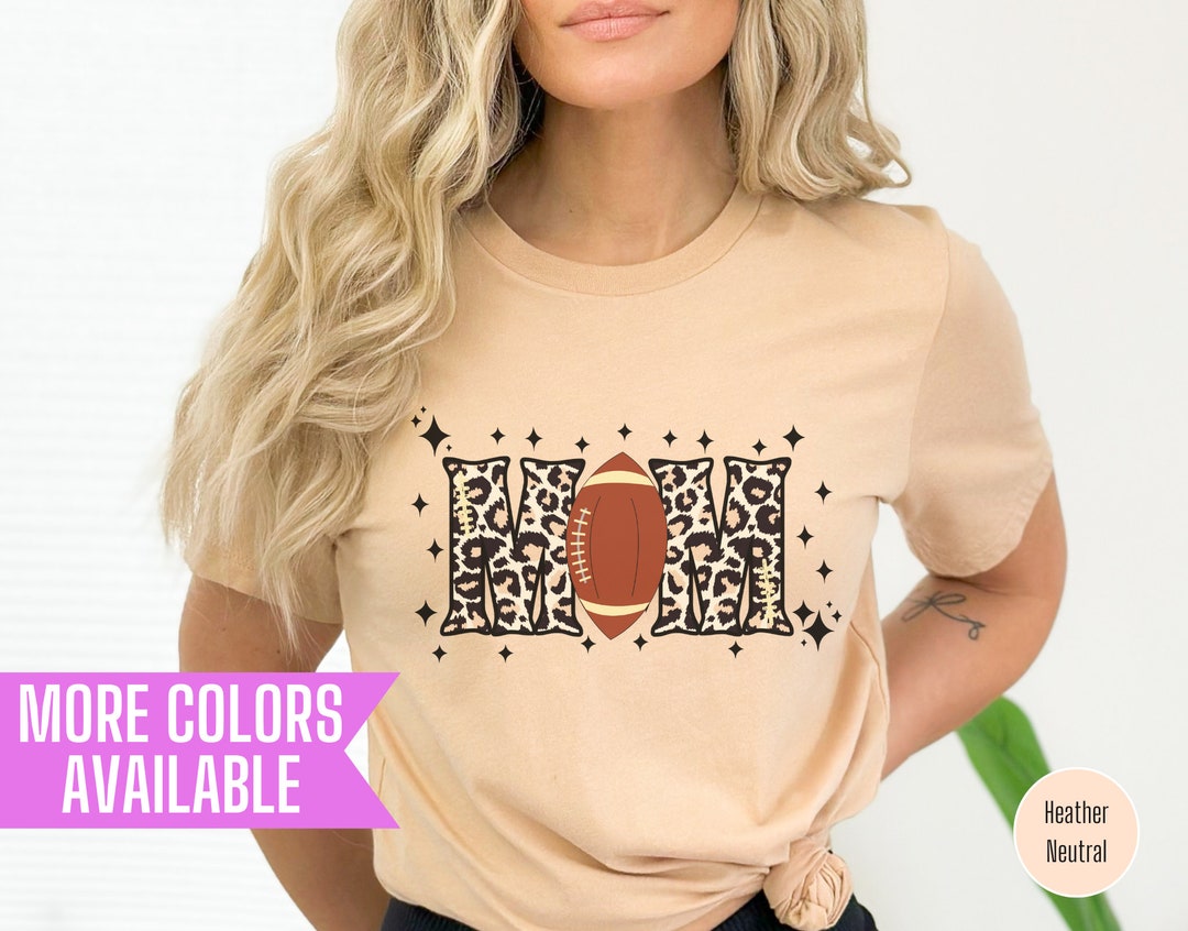 Leopard Print Football Mom Shirt: Game Day Tee - Etsy