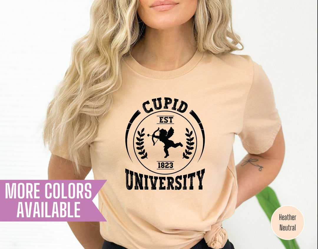 Vintage Cupid University T-shirt, Valentine's Day Graphic Tee - Etsy