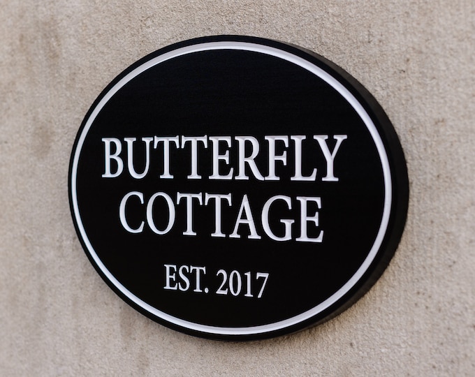 Carved House Name, Cottage, Rental Property, or Vacation House Sign ...