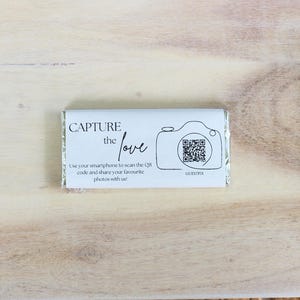 Wedding Favours QR Code Chocolate Bar Favours Personalised Wedding ...