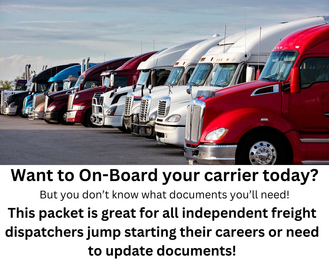 Freight Dispatch Documents Dispatch Carrier Agreement Truck Dispatch ...