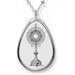 Eucharist Monstrance Oval Necklace, Traditional, Catholic, Jesus, First ...