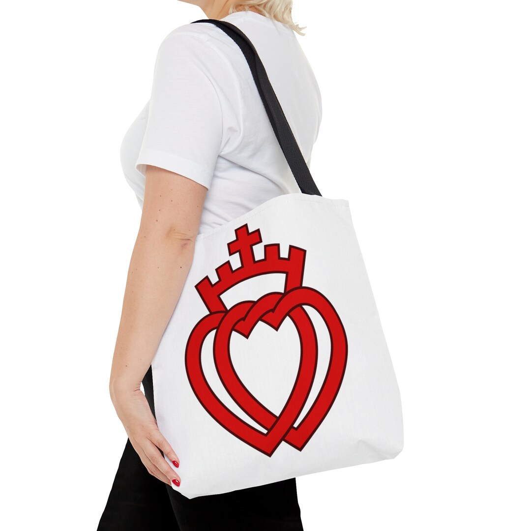 Crowned Hearts Entwined Tote Bag, SSPX, Vendee, FSSPX, Catholic Gift ...