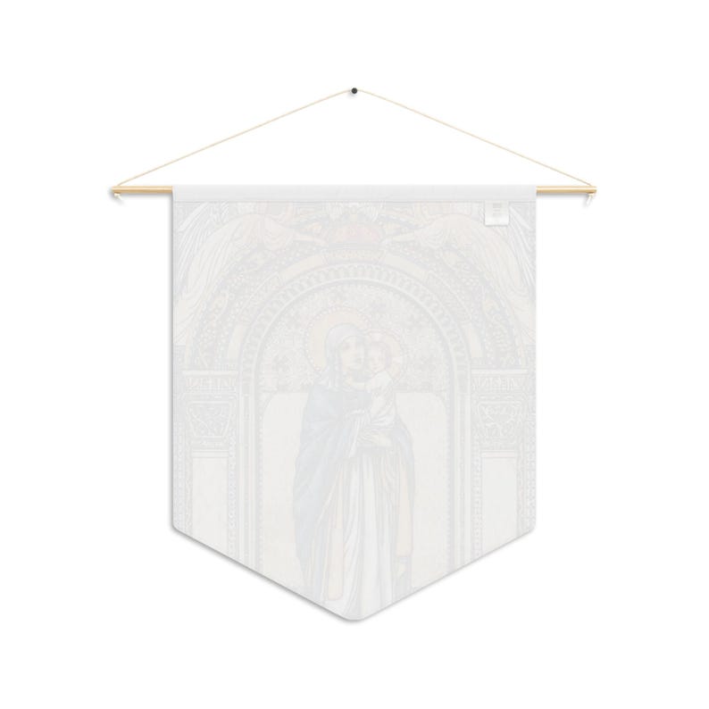 Madonna and Child Pennant, Banner, Catholic, Deacon, Priest Gift, Jesus ...