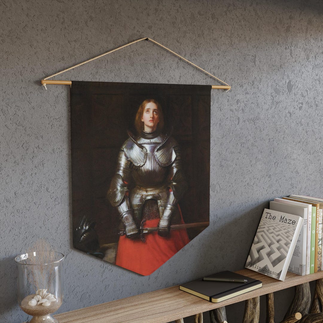 Saint Joan of Arc, Pennant, Banner, John Everett Millais, Traditional ...