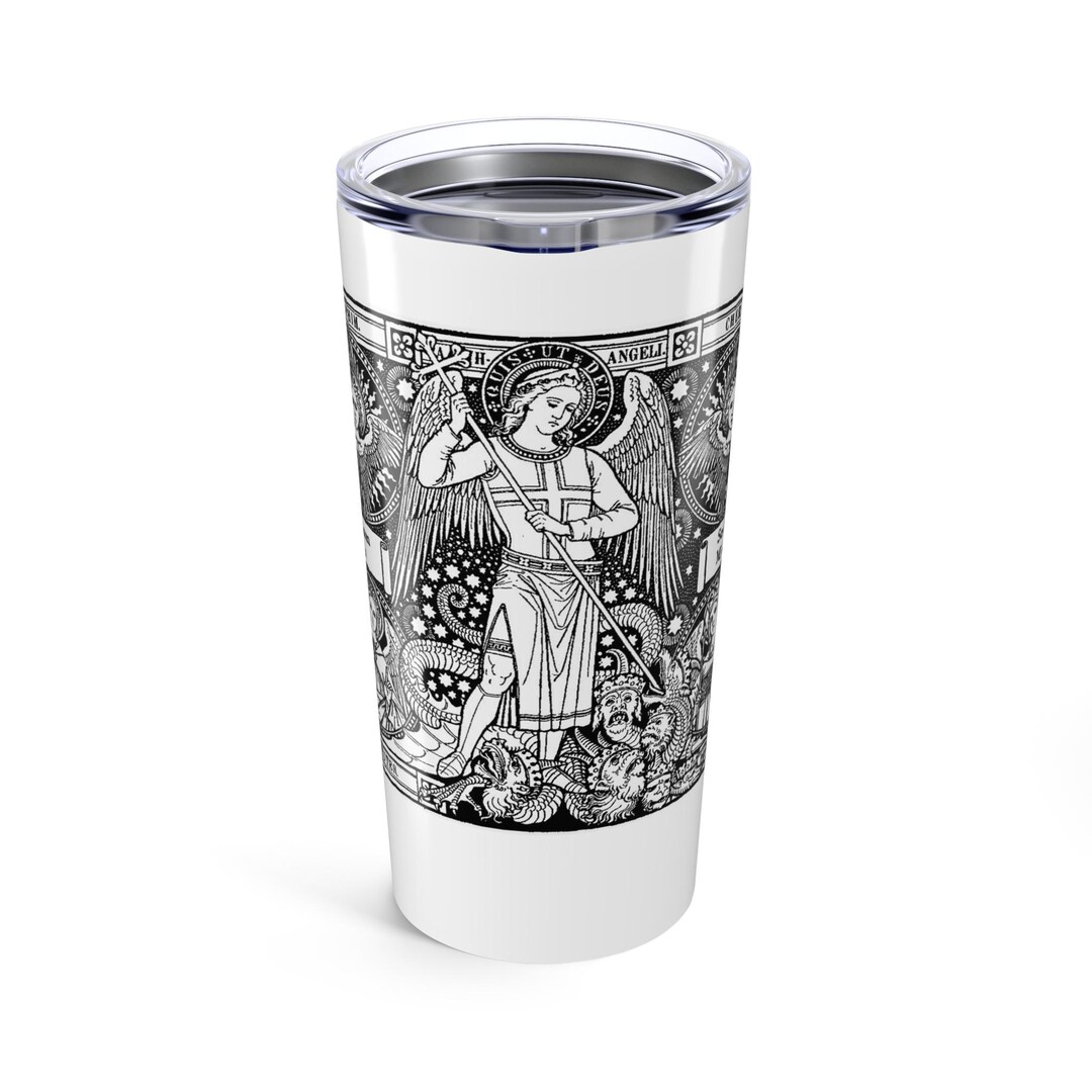 9 Choirs of Angels Tumbler, 20oz Traditional Catholic, Line Drawing ...