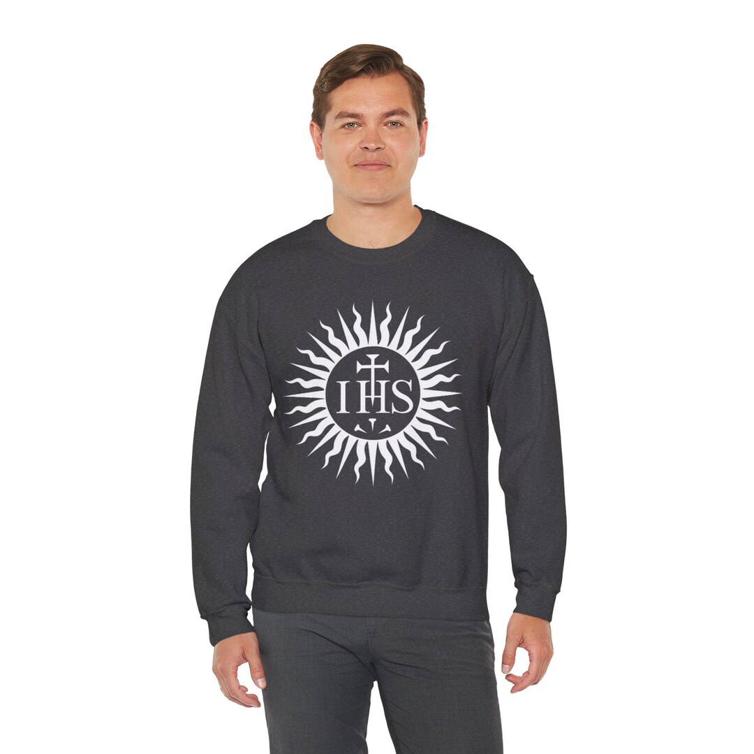 Jesuit Order Logo Unisex Heavy Blend™ Crewneck Sweatshirt, Catholic ...