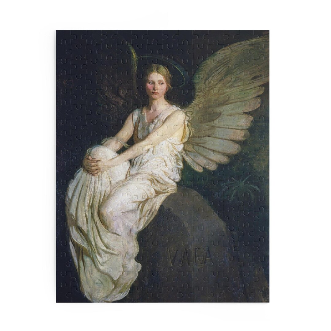 Winged Figure on a Rock Puzzle (120, 252, 500-piece), Abbott Handerson ...