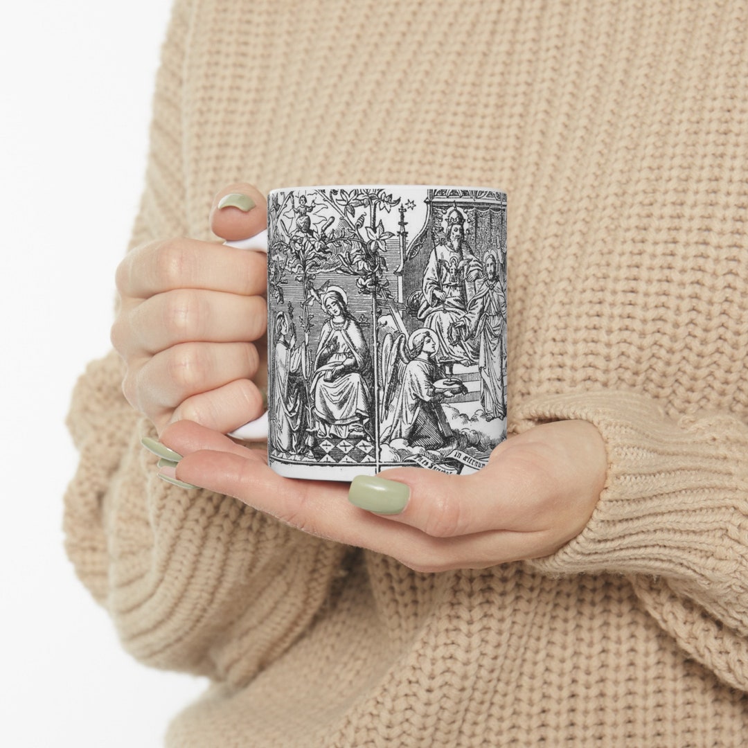 Trinity Enthroned With Angels Ceramic Mug 11oz, 15oz, Annunciation ...