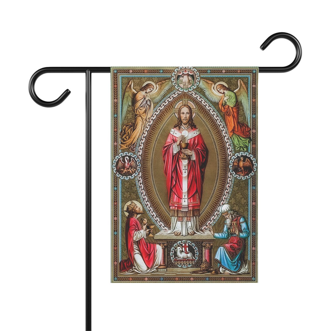 Christ as the High Priest Garden & House Flag, Catholic Gift, Deacon ...