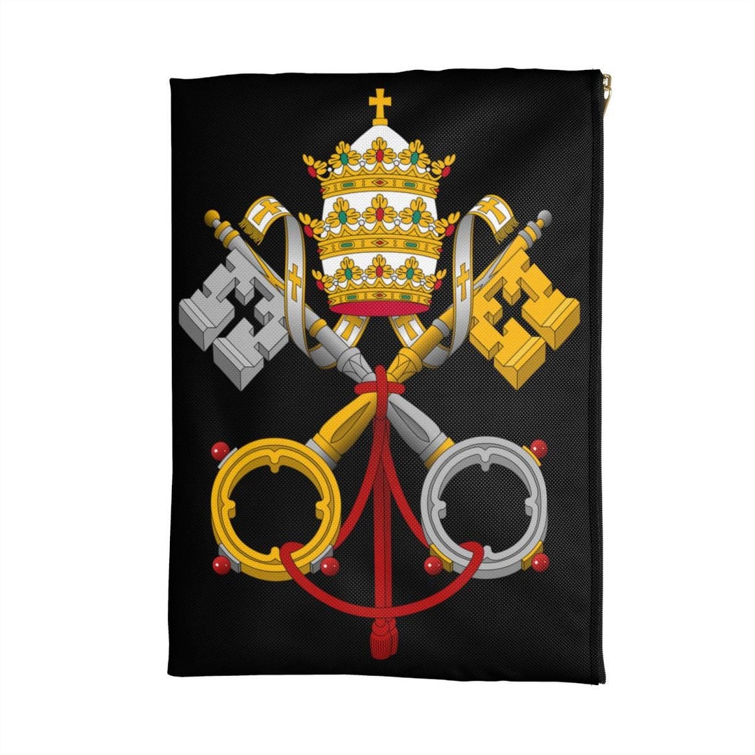Vatican City Coat of Arms, Rosary Chapel Veil Pouch, Gift, Holy See ...
