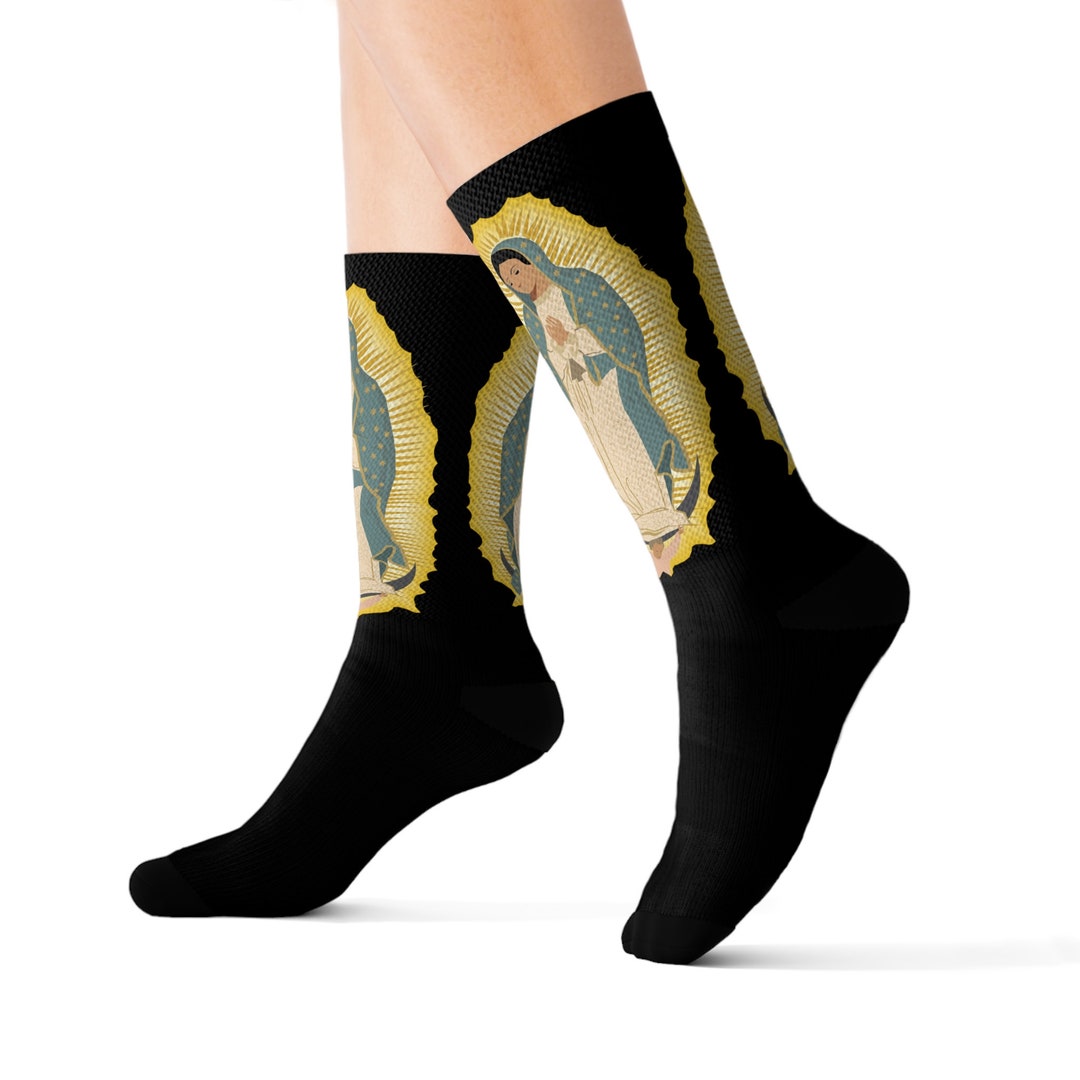Our Lady of Guadalupe Socks, Catholic, Madonna, Deacon Gift, Priest ...