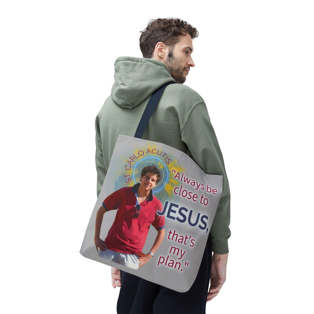 St. Carlo Acutis Quote Tote Bag, Catholic Gift, Millennial Saint ...