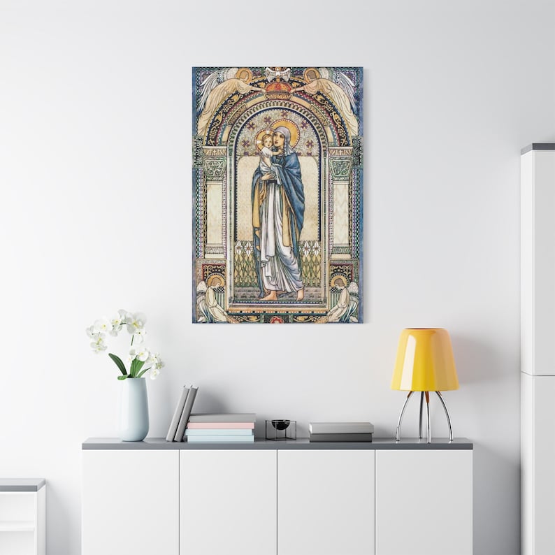Madonna and Child Canvas Gallery Wraps, Catholic, Deacon, Priest Gift ...