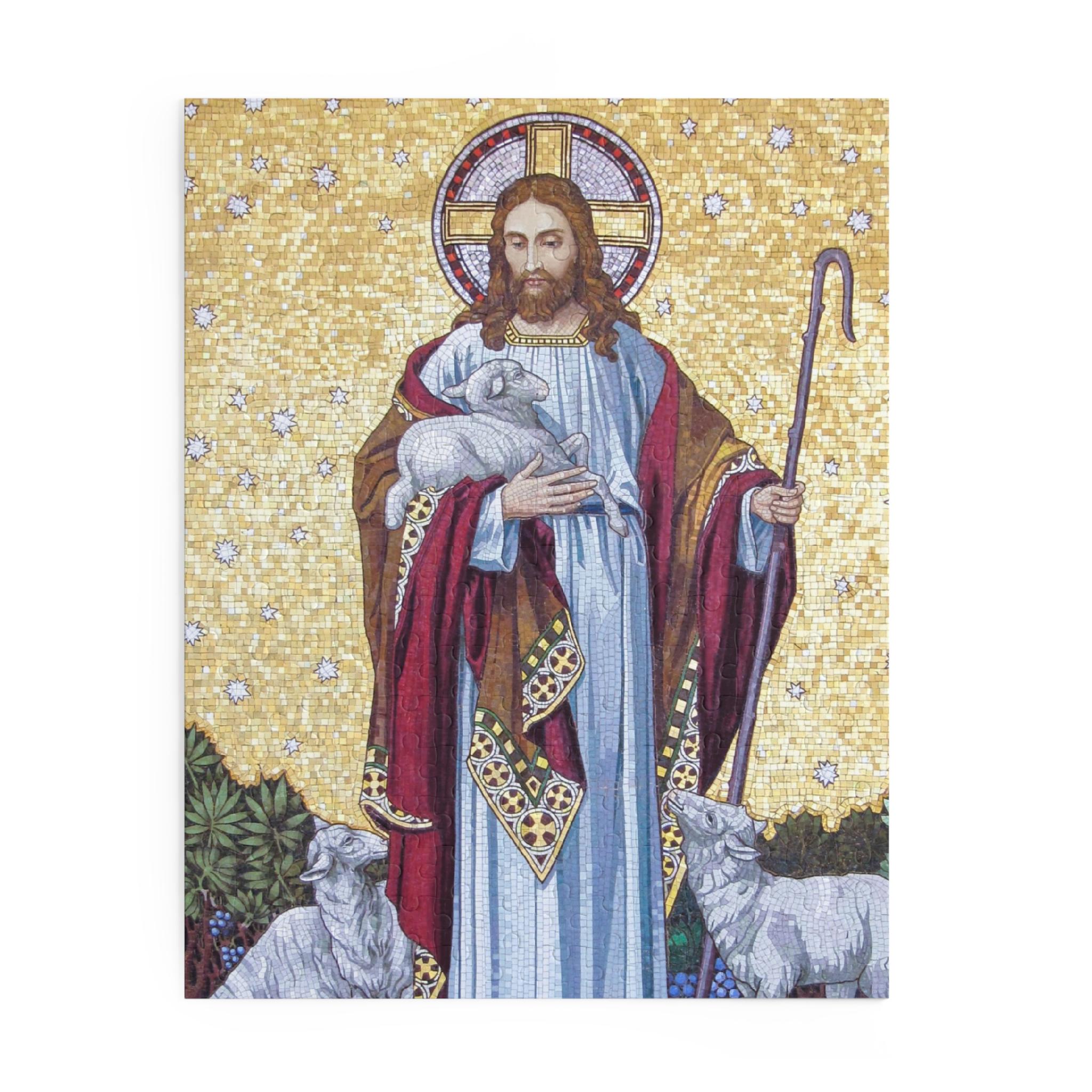 Christ the Good Shepherd Puzzle (120, 252, 500-piece), Christian ...