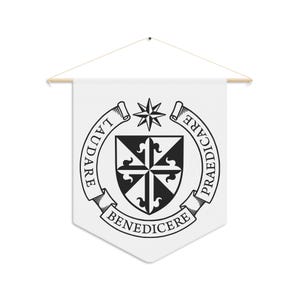 Dominican Order Logo Pennant, Banner, Traditional, Catholic Gift ...