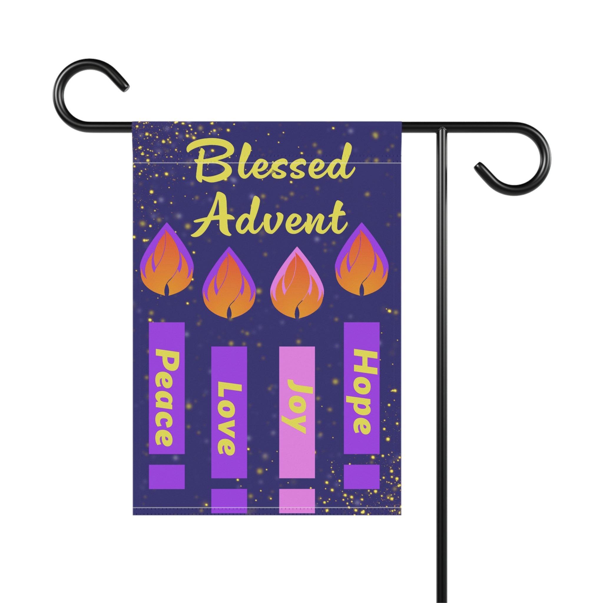 Blessed Advent Garden & House Flag, Catholic Gift, Candles, Traditional ...