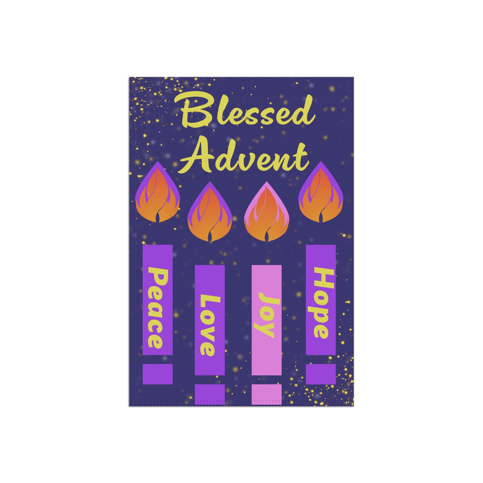 Blessed Advent Garden & House Flag, Catholic Gift, Candles, Traditional ...