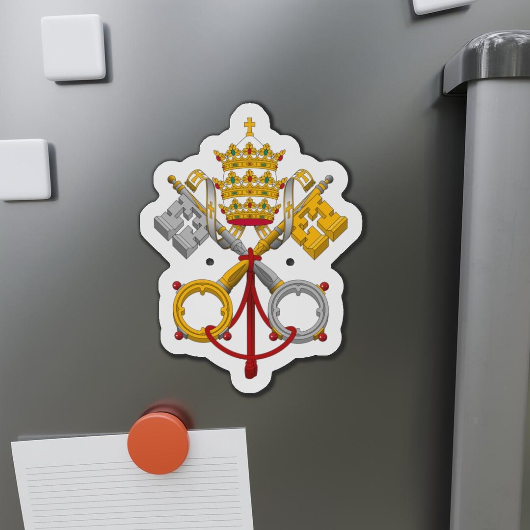 Coat of Arms of Vatican City, Holy See - Die-cut Magnet, Tradition ...