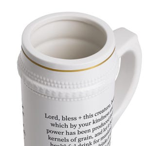 Traditional Catholic Beer Blessing Beer Stein Mug, Latin, English ...