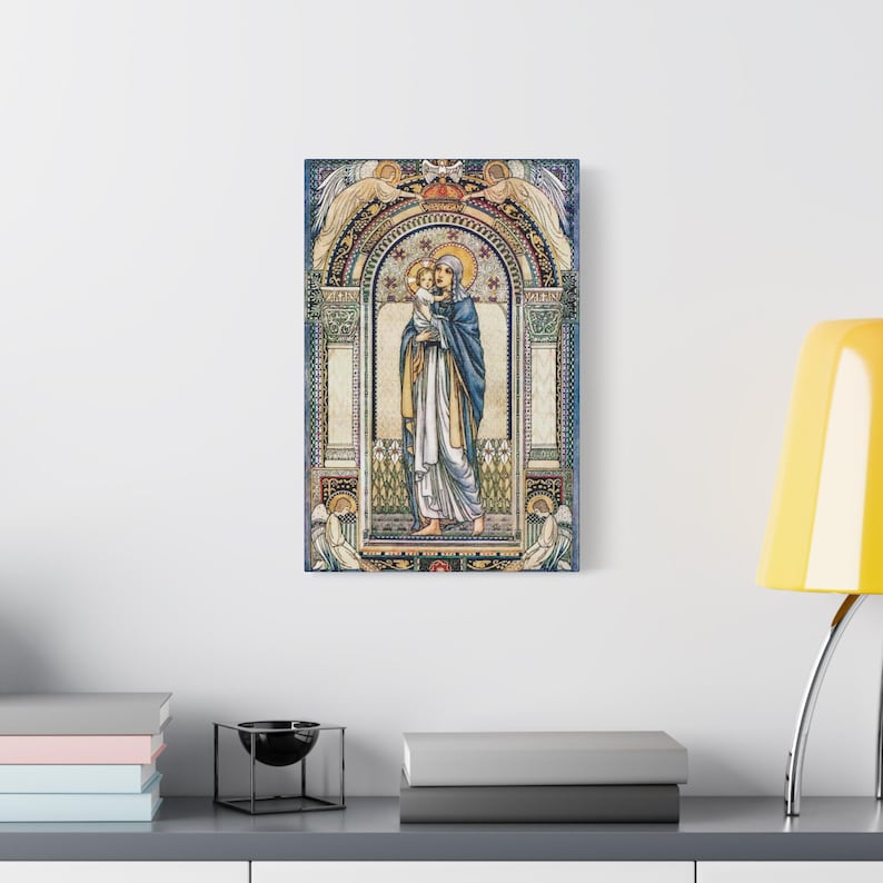 Madonna and Child Canvas Gallery Wraps, Catholic, Deacon, Priest Gift ...
