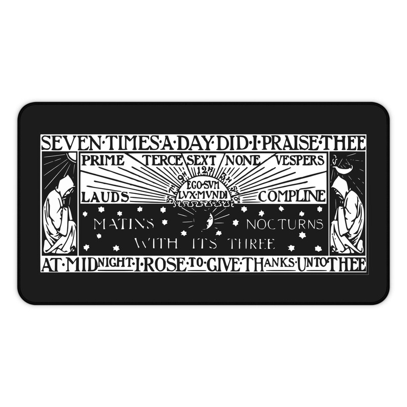 Liturgy of the Hours Desk Mat, Catholic Gift, Divine Office, Latin ...