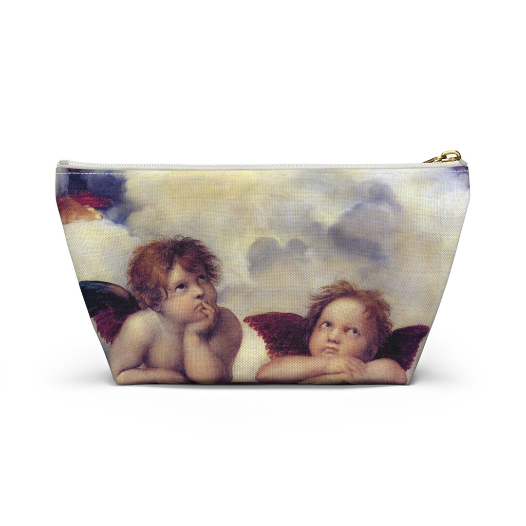 Putti Detail From Sistine Madonna, Rosary, Chapel Veil Bag, Raphael ...