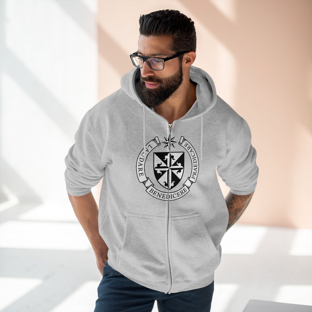 Dominican Order Logo Unisex Premium Full Zip Hoodie Catholic, Coat of ...