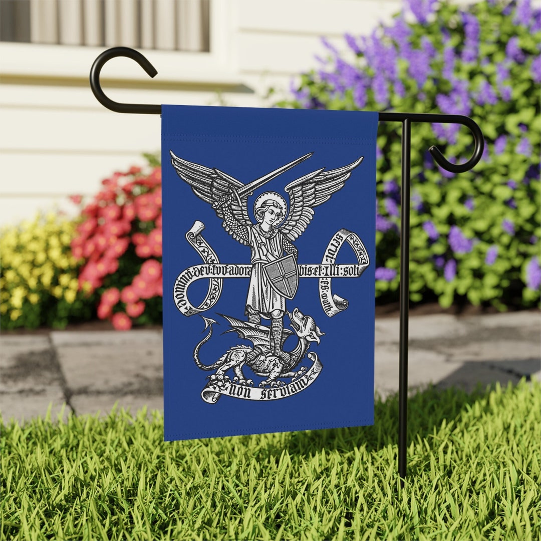 Saint Michael the Archangel - Garden & House Flag, Catholic Gift ...