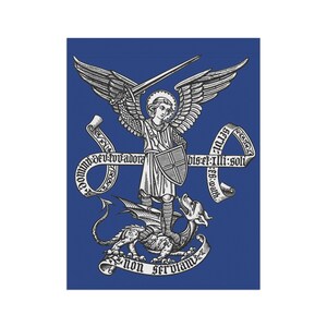Saint Michael the Archangel Garden & House Flag Catholic - Etsy