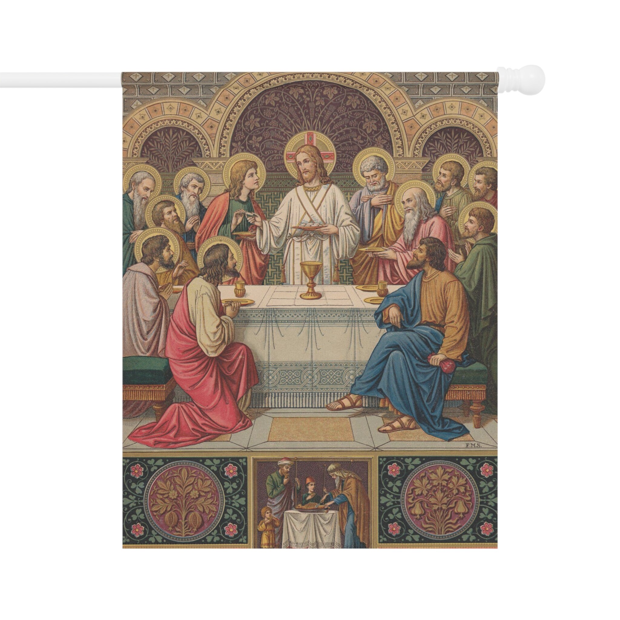 The Last Supper Garden & House Flag, Max Schmalzl, Catholic Gift ...