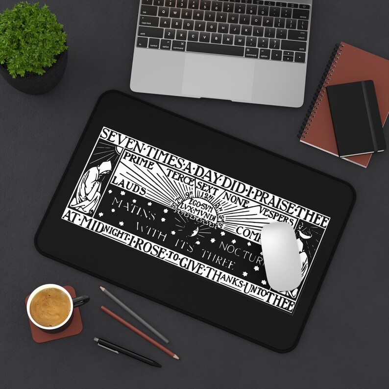 Liturgy of the Hours Desk Mat, Catholic Gift, Divine Office, Latin ...