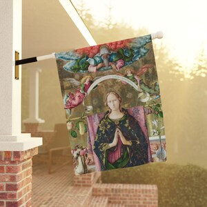 Immaculate Conception Garden & House Flag, Catholic Gift, Carlo ...