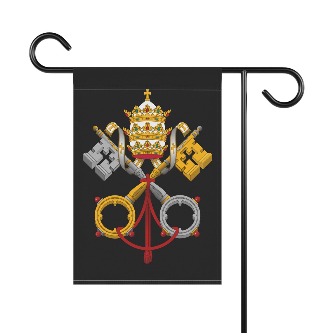Vatican City Coat of Arms - Garden & House Flag, Holy See, Gift, Papal ...