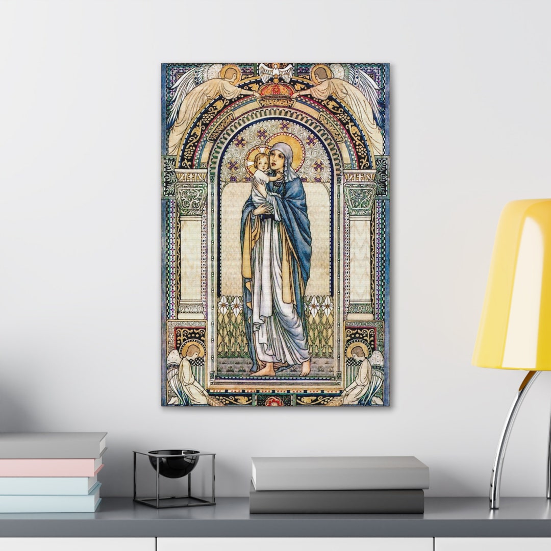 Madonna and Child Canvas Gallery Wraps, Catholic, Deacon, Priest Gift ...