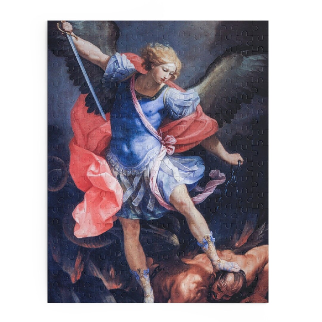 Saint Michael the Archangel Puzzle 120, 252, 500-piece, Catholic Gift ...