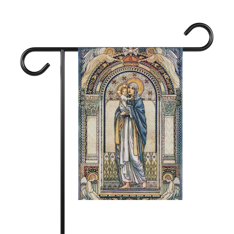 Madonna and Child Garden & House Flag, Catholic, Deacon, Priest Gift ...