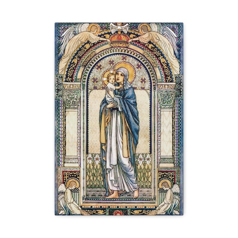 Madonna and Child Canvas Gallery Wraps, Catholic, Deacon, Priest Gift ...