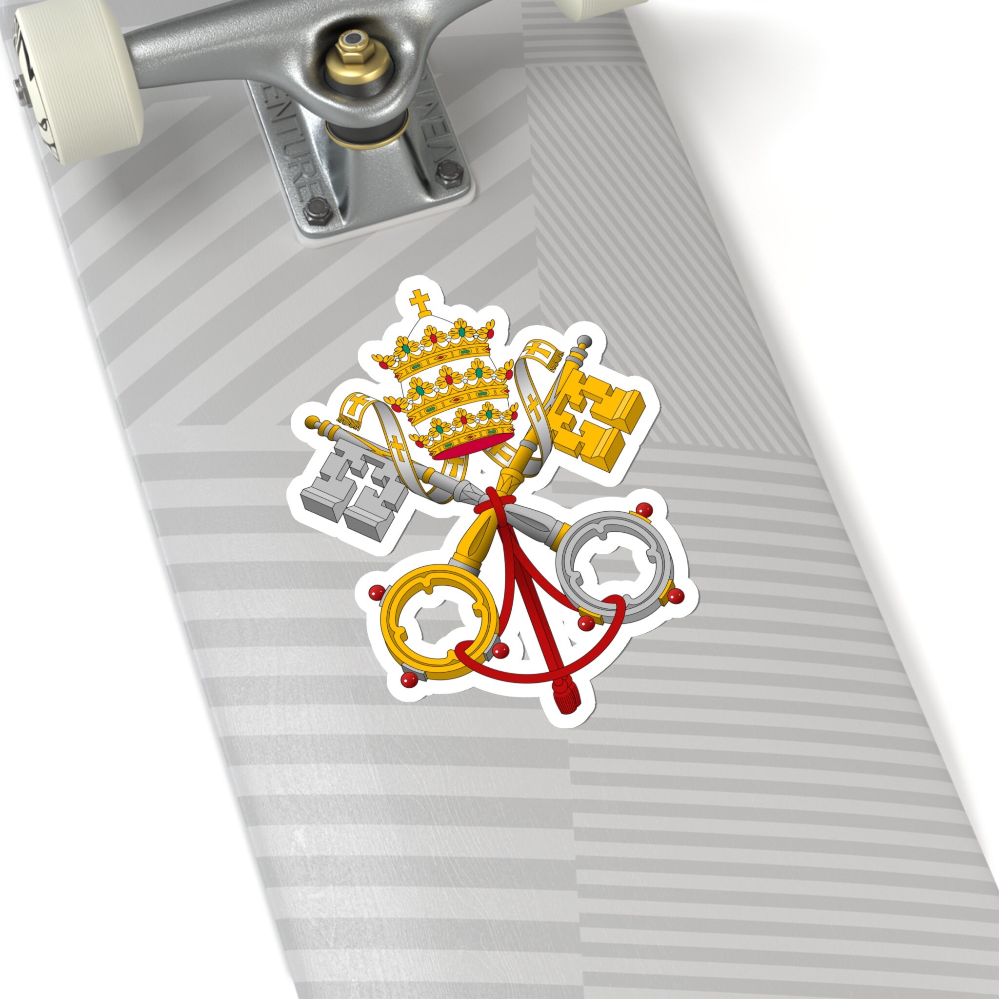 Vatican City Coat of Arms Kiss-cut Sticker Holy See - Etsy