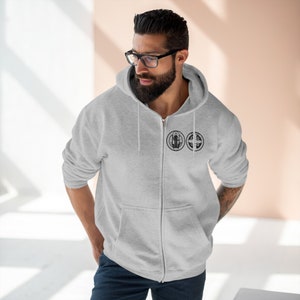 Medal of Saint Benedict Unisex Premium Full Zip Hoodie, Catholic ...