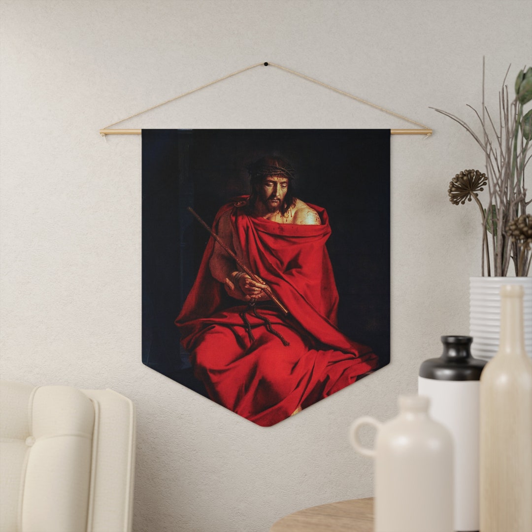 Behold the Man Pennant, Banner, Ecce Homo, Jesus, Passion of Christ ...