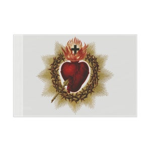 Sacred Heart of Jesus Flag, Catholic, Gift, Religious, Priest, Deacon ...