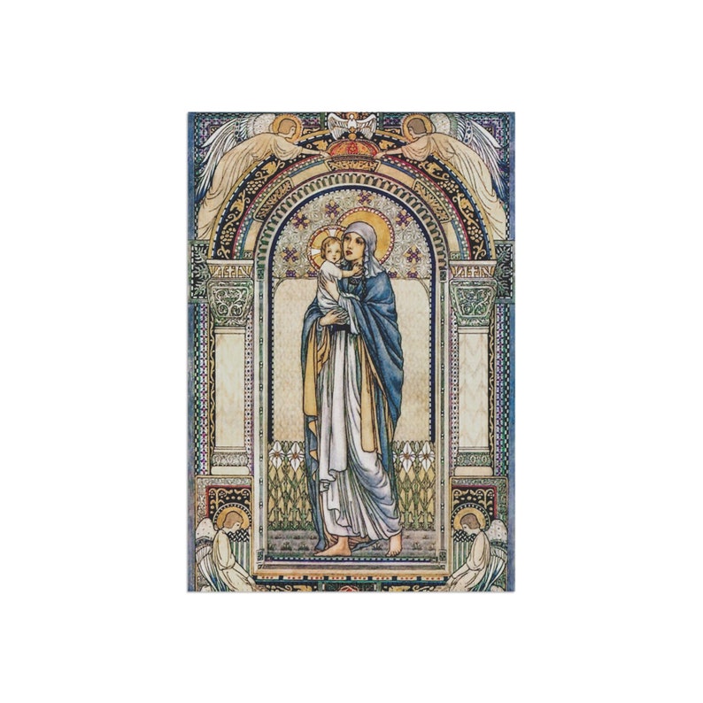 Madonna and Child Garden & House Flag, Catholic, Deacon, Priest Gift ...