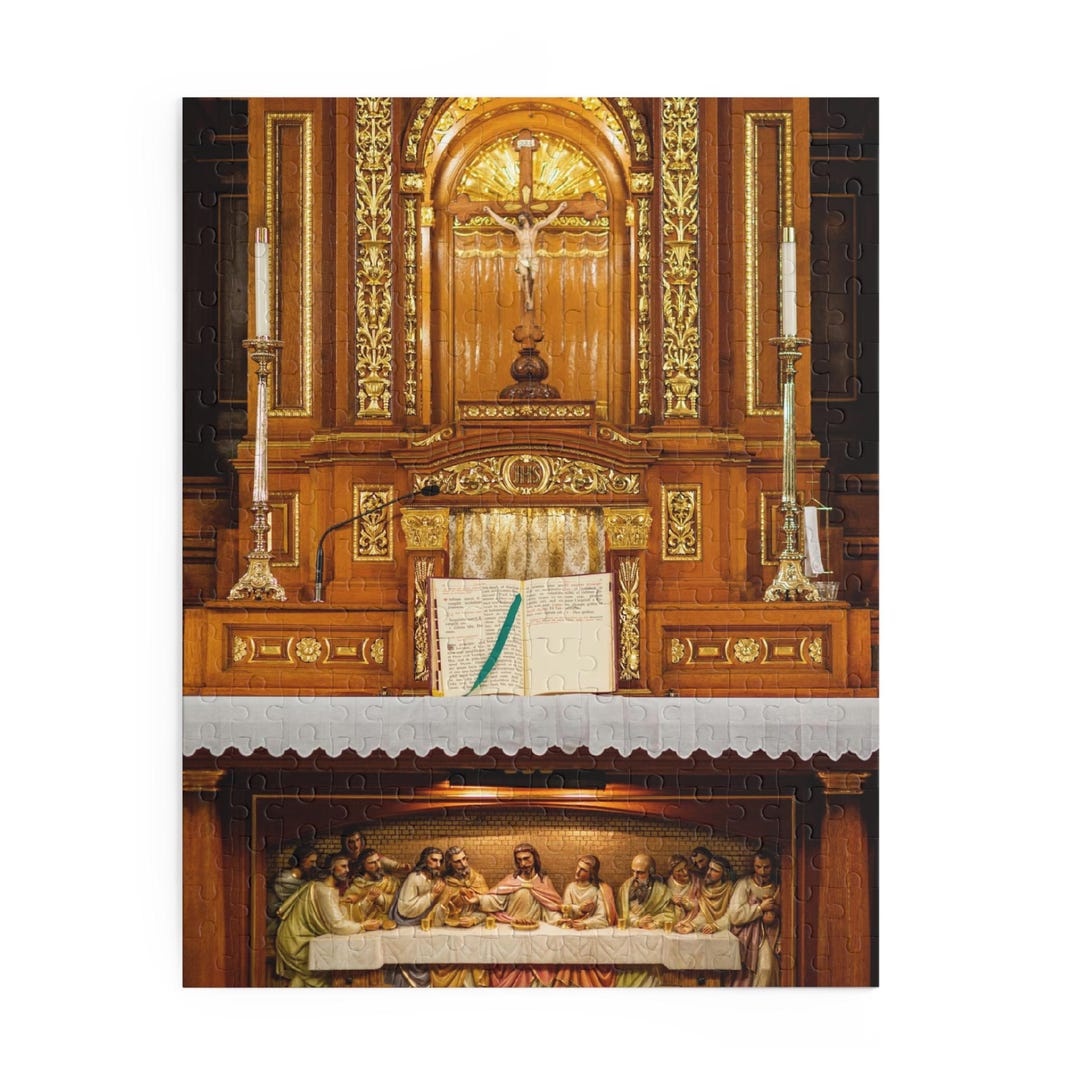 High Altar Catholic Church Puzzle (120, 252, 500-piece), Catholic Gift ...