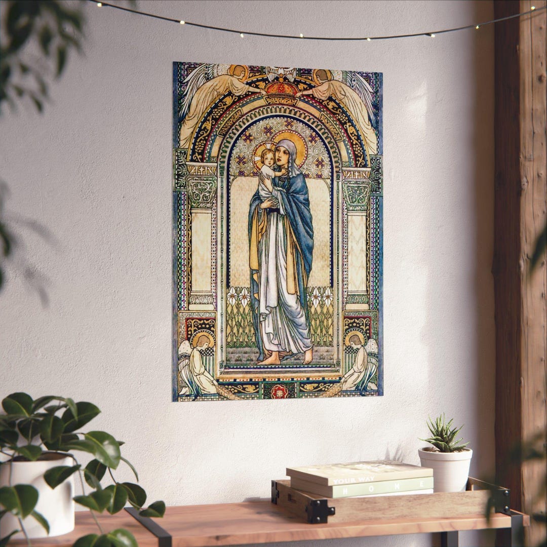 Madonna and Child Matte Vertical Posters, Catholic, Deacon, Priest Gift ...