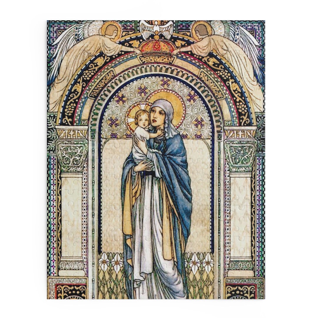 Madonna and Child Puzzle (120, 252, 500-piece) Catholic, Deacon, Priest ...